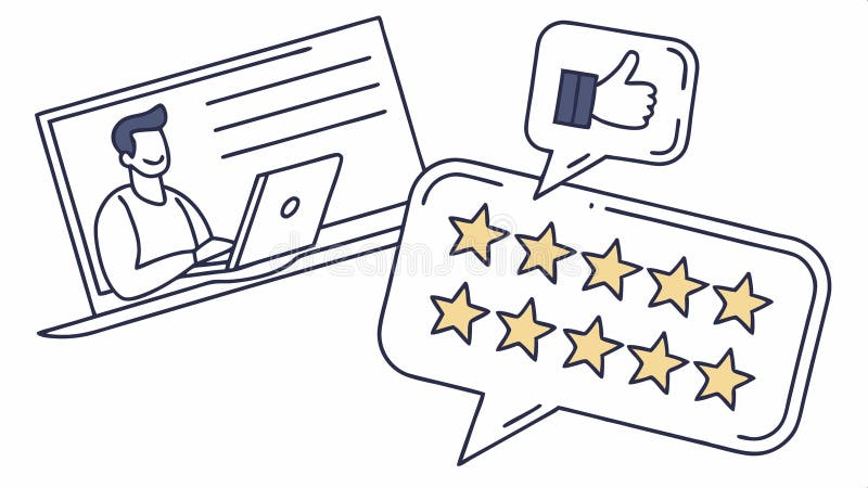 Customer Review Stars, Feedback and Rating System in Vector Design ...