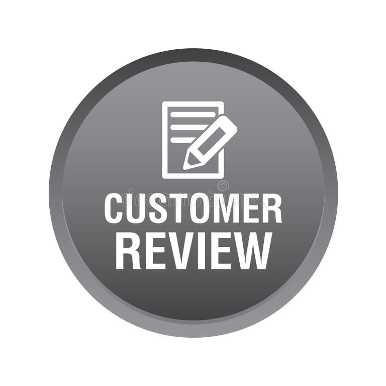 Customer review button stock illustration. Illustration of buttons ...
