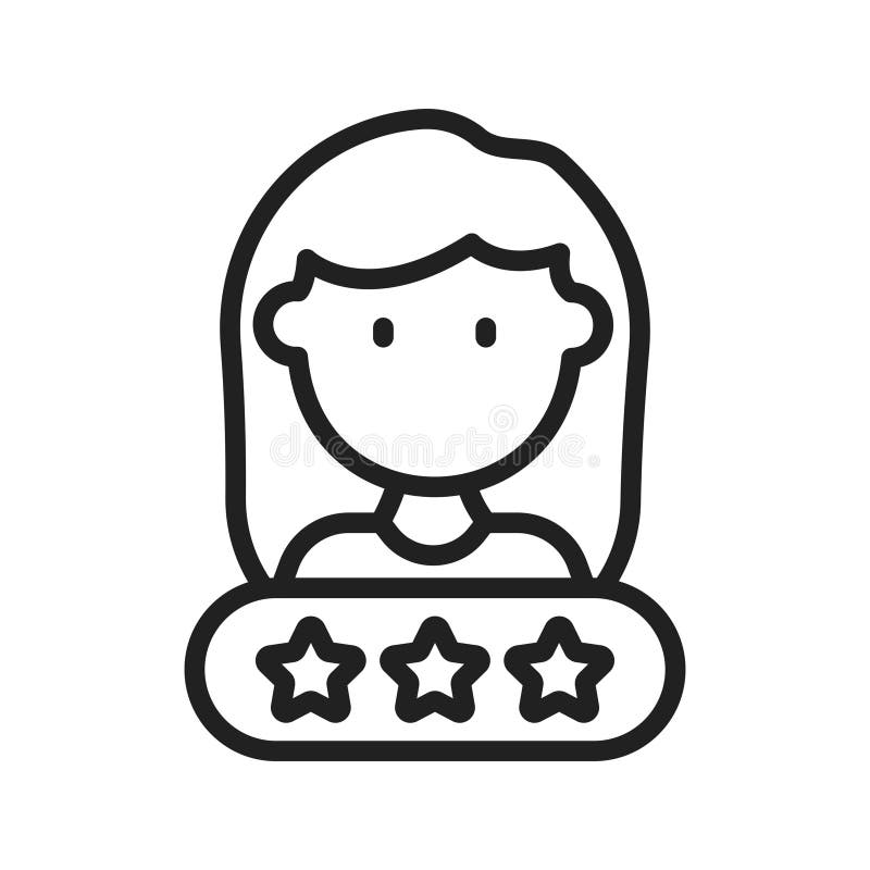 Customer Review Icon Image. Stock Vector - Illustration of design, star ...
