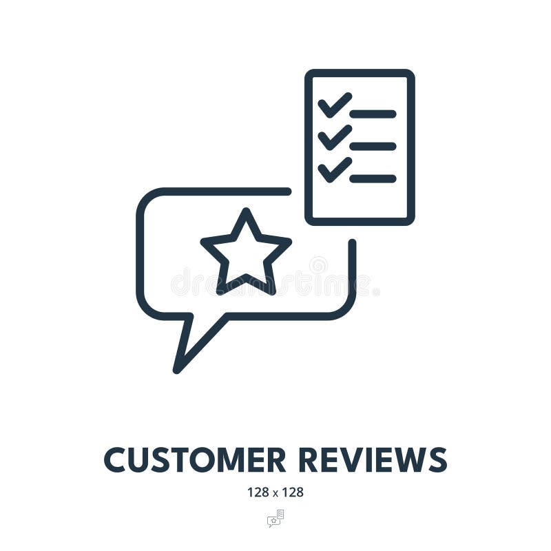 Customer Reviews Icon. Feedback, Rating, Client. Editable Stroke ...
