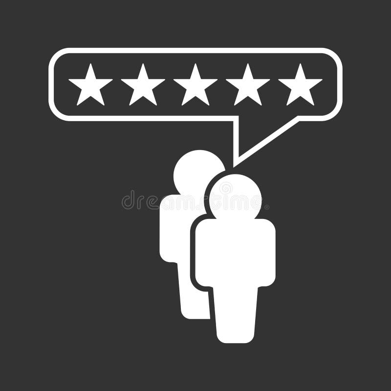 Customer Reviews, Rating, User Feedback Concept Vector Icon. Fla Stock ...