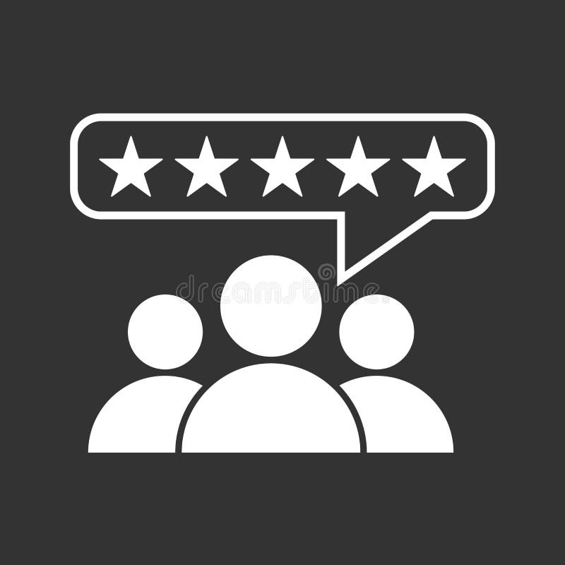 Customer Reviews, Rating, User Feedback Concept Vector Icon. Fla Stock ...
