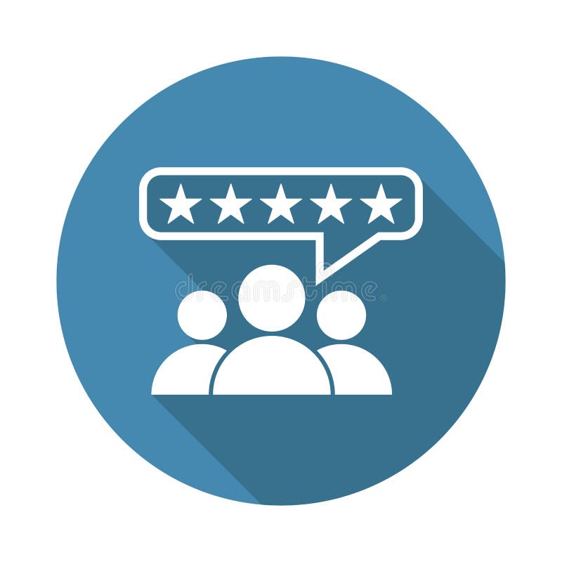 Customer Reviews, Rating, User Feedback Concept Vector Icon. Fla Stock ...