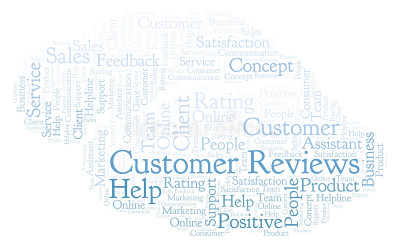 Customer Reviews Word Cloud. Stock Illustration - Illustration of ...