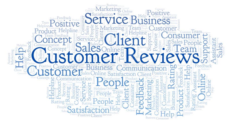 Customer Reviews Word Cloud. Stock Illustration - Illustration of ...