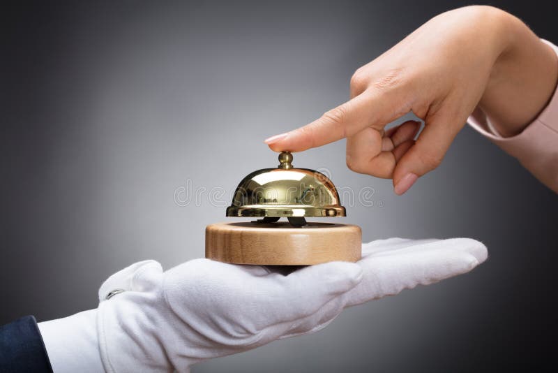 Butler with Call Bell stock image. Image of valet, bell - 6598681