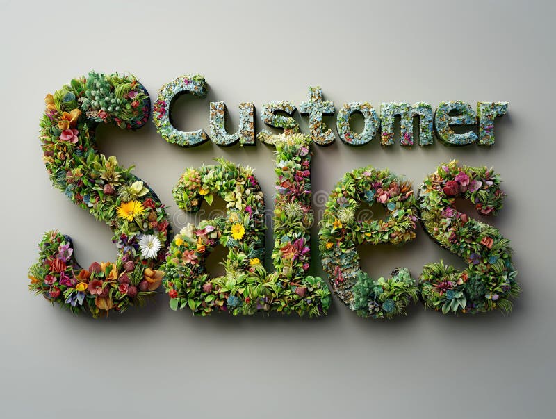 Customer Sales Typography Text Stock Image - Image of design, copy ...