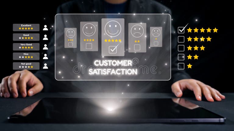 Customer Satisfaction Concept with Digital Ratings and Feedback ...