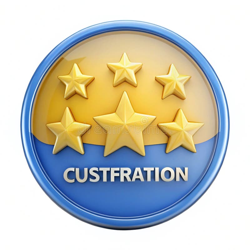 Customer Satisfaction 3D Illustration Isolated on White Stock ...