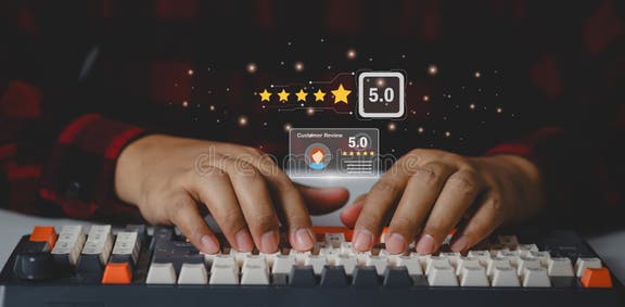 Customer Satisfaction Digital Review System. User Rates Service Using ...