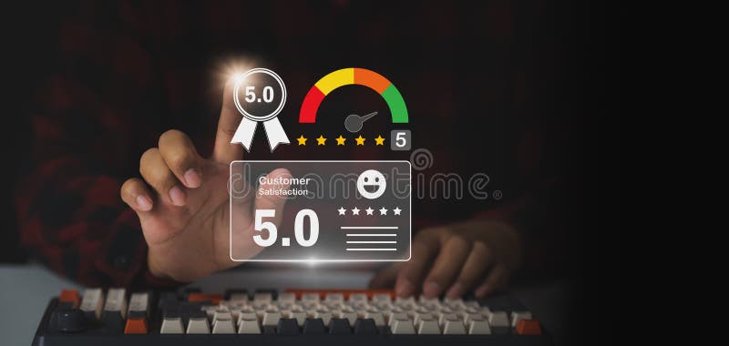 Customer Satisfaction Digital Review System. User Rates Service Using ...