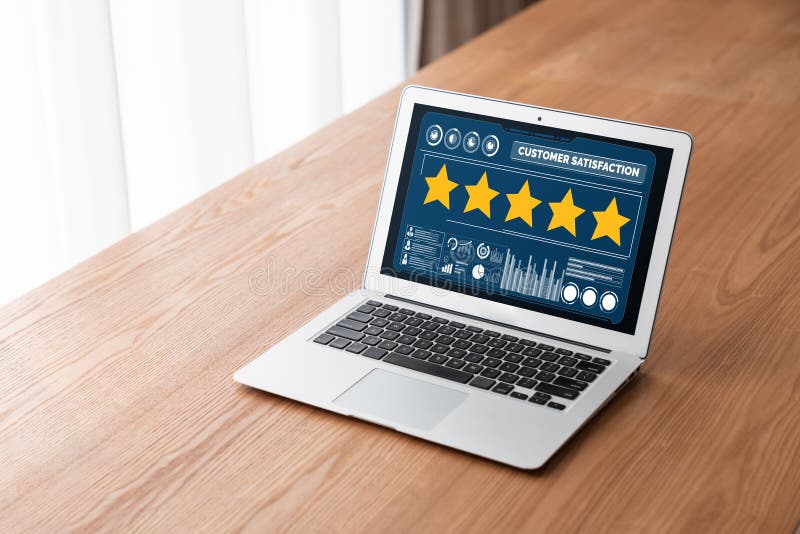 Customer Satisfaction and Evaluation Analysis on Modish Software Computer Stock Image - Image of ...