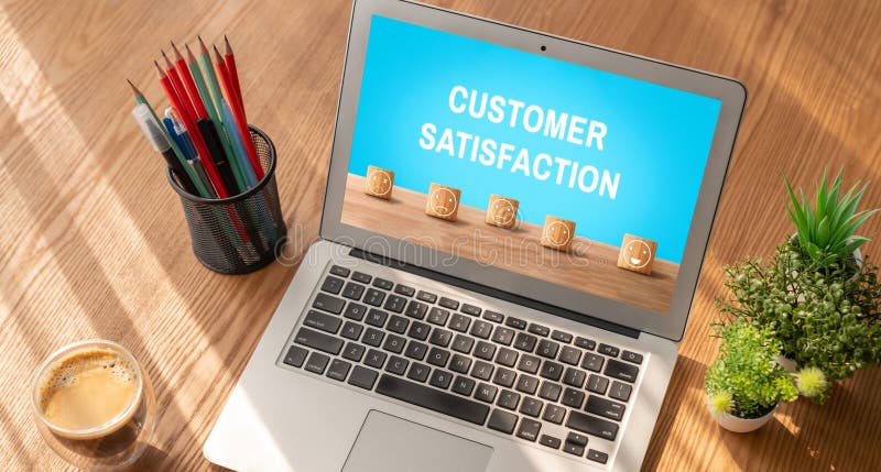 Customer Satisfaction and Evaluation Analysis on Modish Software Computer Stock Image - Image of ...