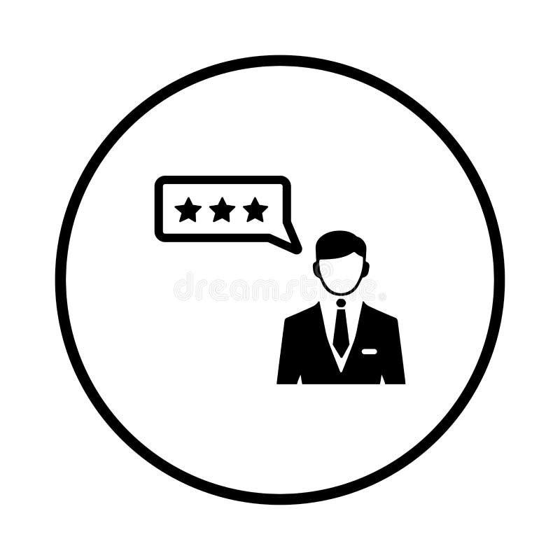 Customer Satisfaction, Feedback Icon. Black Vector Sketch. Stock Vector ...