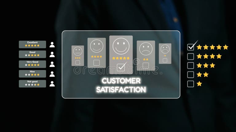 Customer Satisfaction Feedback Visual Representation with Smiley Faces ...