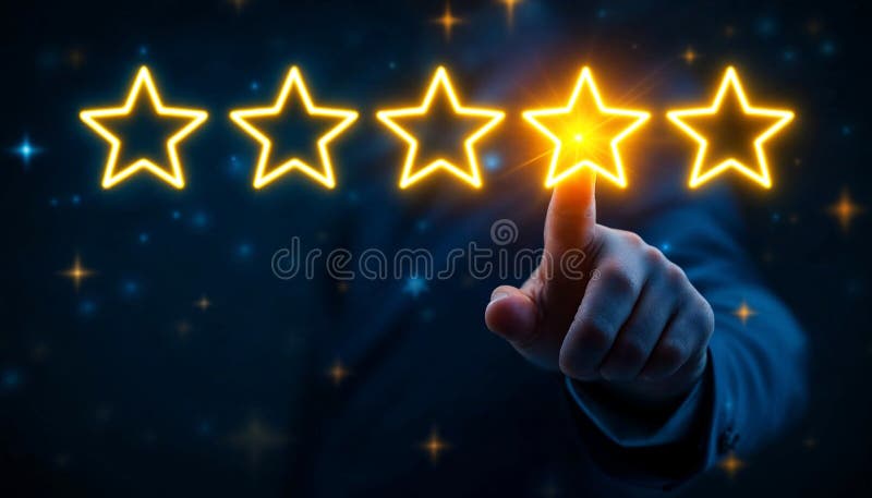 Customer Satisfaction with Five Star Rating and Interactive Digital ...