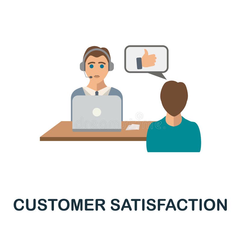 Customer Satisfaction Icon. Monochrome Simple Sign from Operation ...