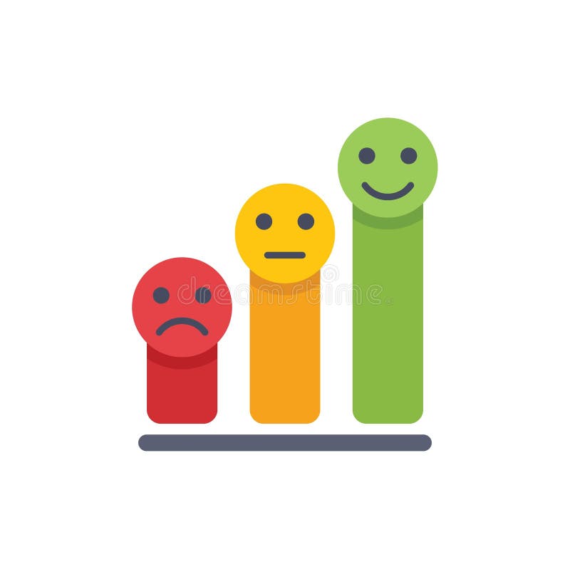 Customer Satisfaction Graph Showing Increasing Positive Feedback Stock ...