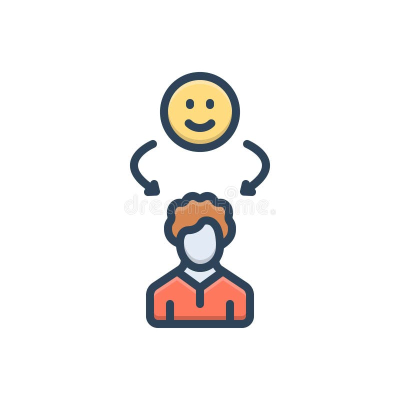Color Illustration Icon for Customer Satisfaction, Customer and ...