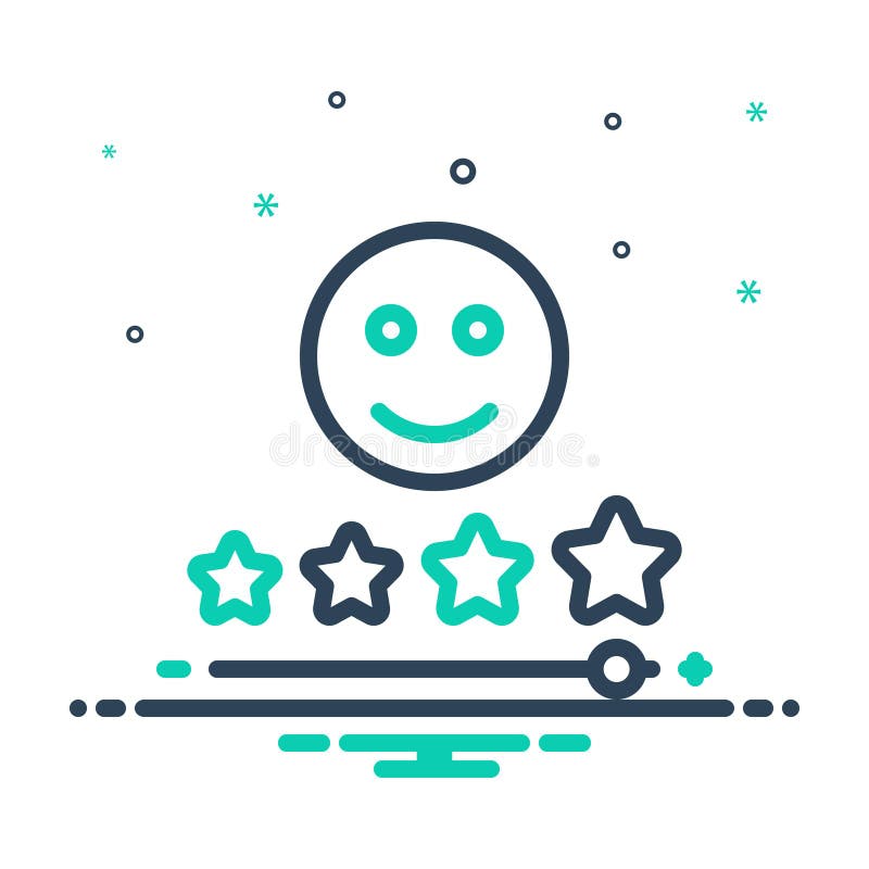 Mix Icon for Customer Satisfaction, Review and Feedback Stock Vector ...