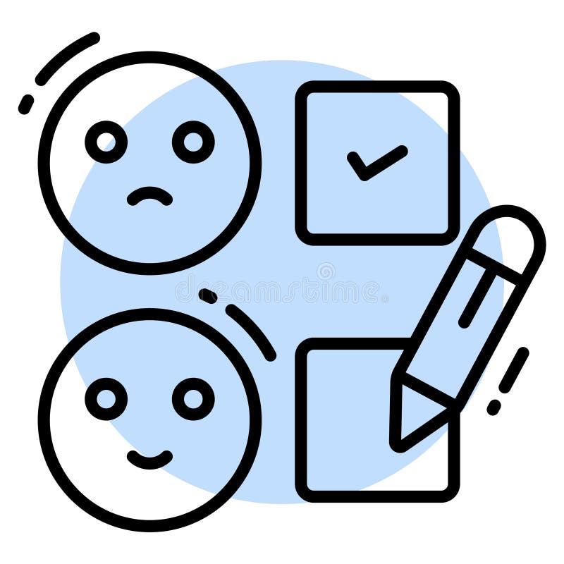 Customer Satisfaction Icon, Survey and Feedback, Modern Vector ...