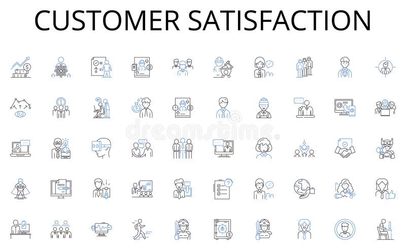 Customer Satisfaction Line Icons Collection. Accountability ...