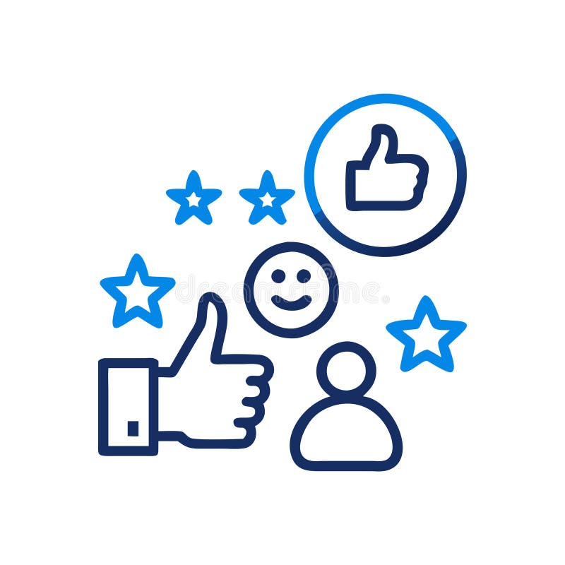 Customer Satisfaction Measurement Icon Stock Vector - Illustration of ...