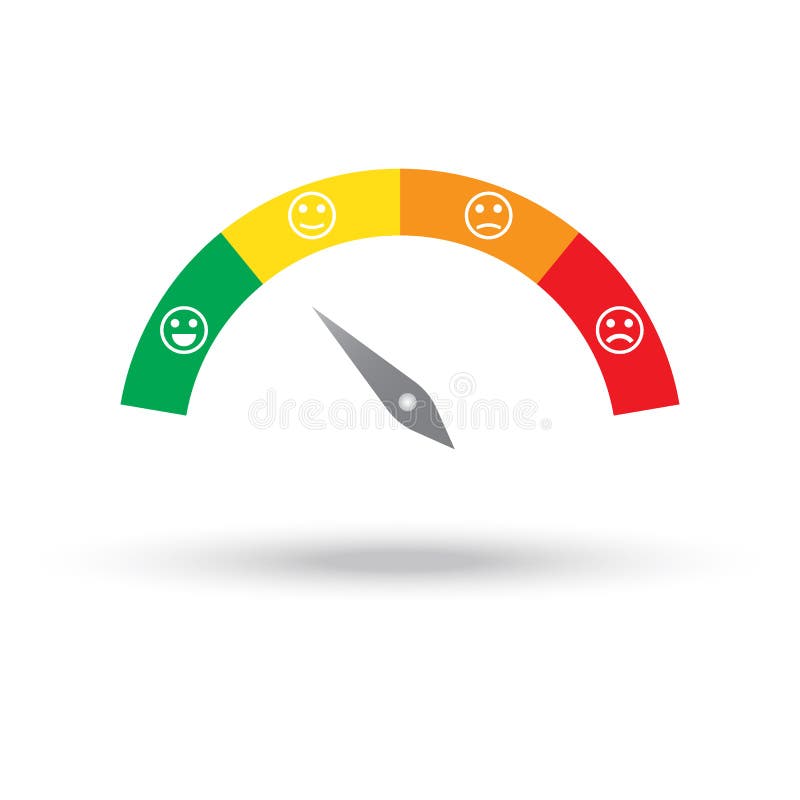 Customer Satisfaction Meter with Different Emotions. Vector ... Customer Satisfaction Meter with Different Emotions. Vector ...
