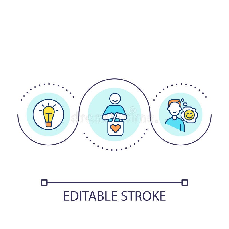 Customer Satisfaction Priority Loop Concept Icon Stock Illustration ...