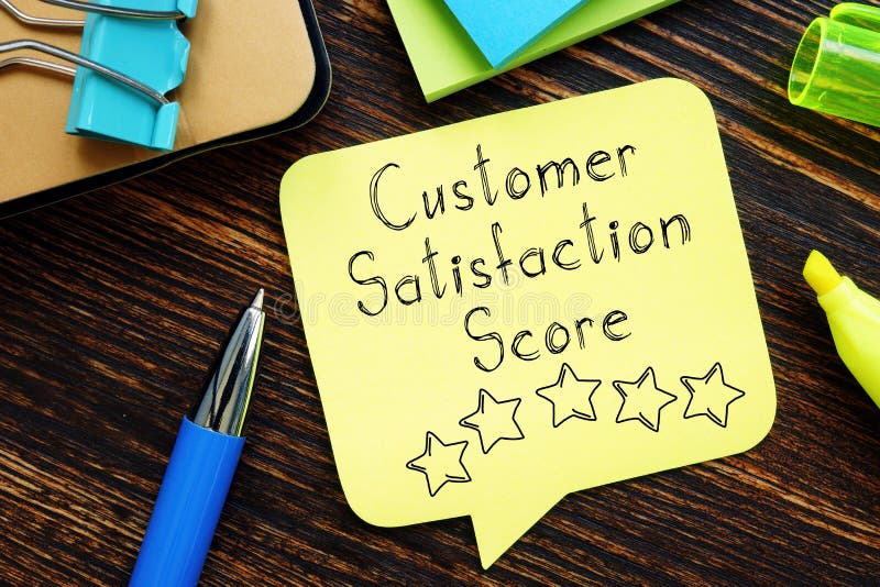 Customer Satisfaction Score CSAT is Shown on the Business Photo Using ...