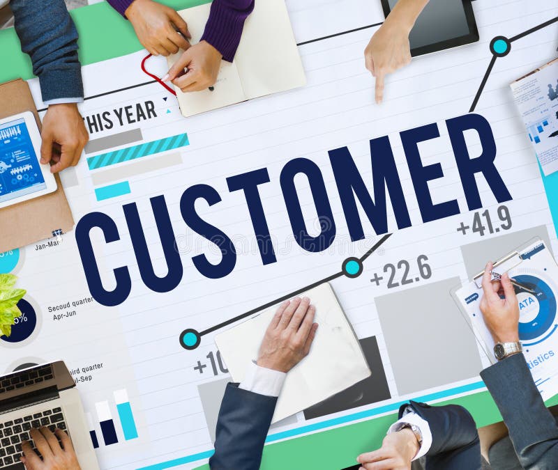 Customer Satisfaction Service Efficiency Loyalty Concept Stock Photo ...