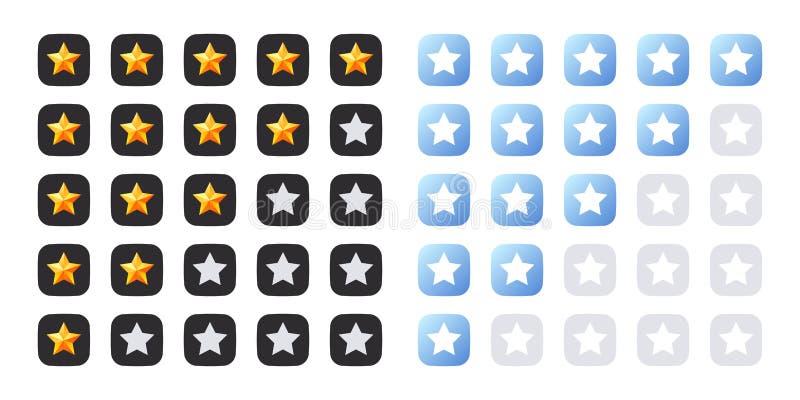 Customer Satisfaction 5 Star Icon. Stars Collection. Feedback Concept ...