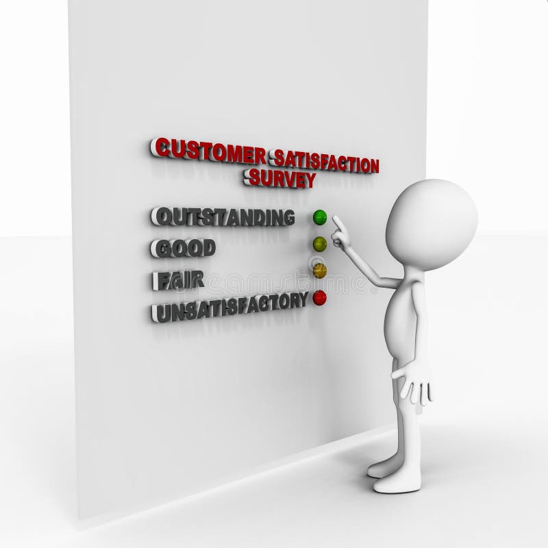 Customer Satisfaction Survey Stock Illustration - Illustration of form ...