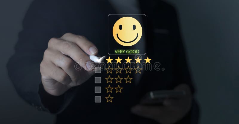 Customer Satisfaction Survey Concept Users Rate the Excellent Service ...