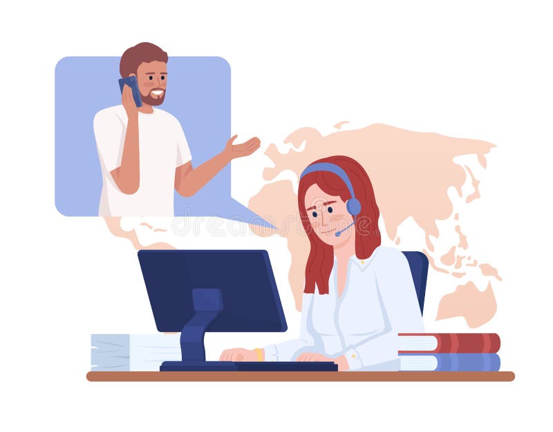 Customer Satisfaction Survey 2D Vector Isolated Illustration Stock ...