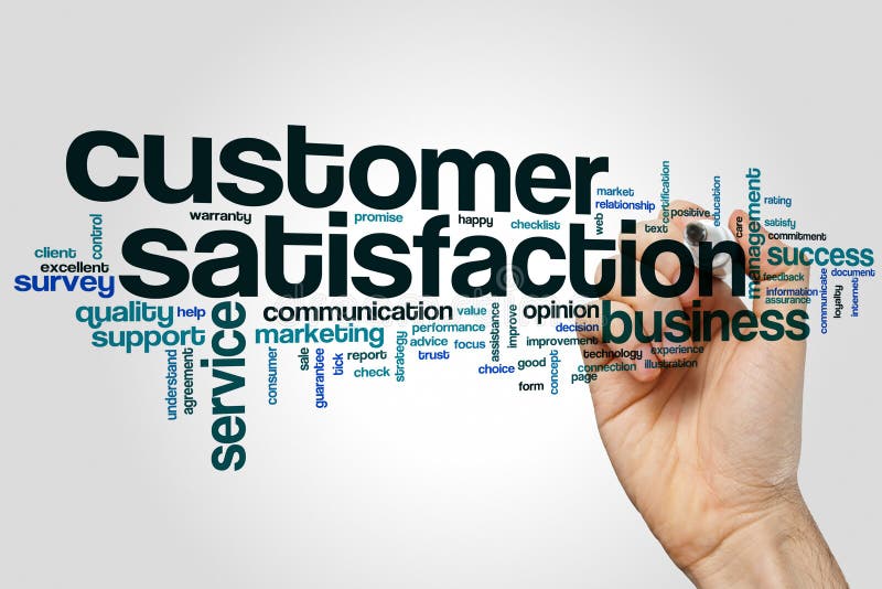 Excellent Customer Service Word Cloud. Stock Illustration ...