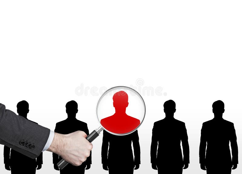 Customer search stock illustration. Illustration of employer - 48776622