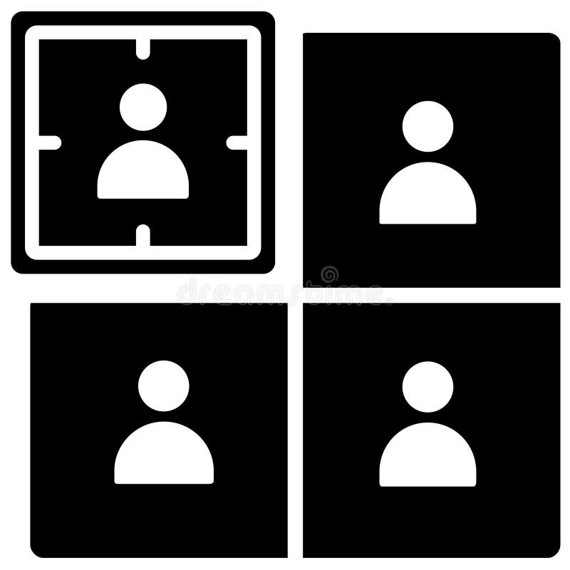 Customer Segment Solid Illustration Stock Vector - Illustration of ...