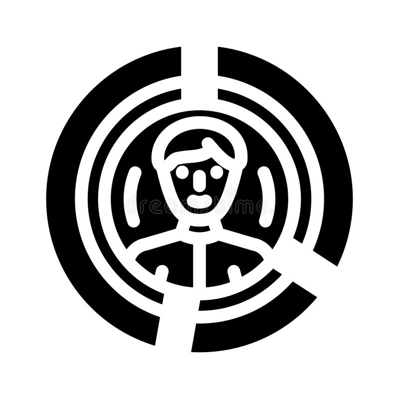 Customer Segmentation Business Process Glyph Icon Vector Illustration ...