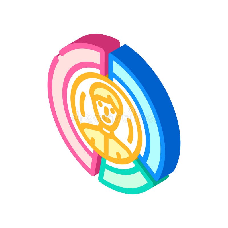 Customer Segmentation Business Process Isometric Icon Vector ...