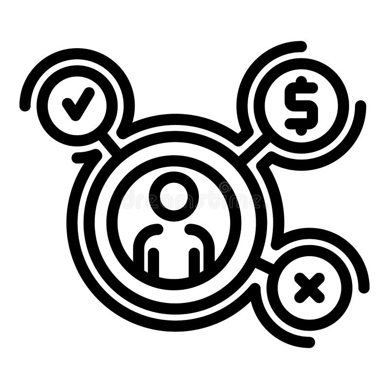 Segmentation Icon, Black Vector Sign with Editable Strokes, Concept ...