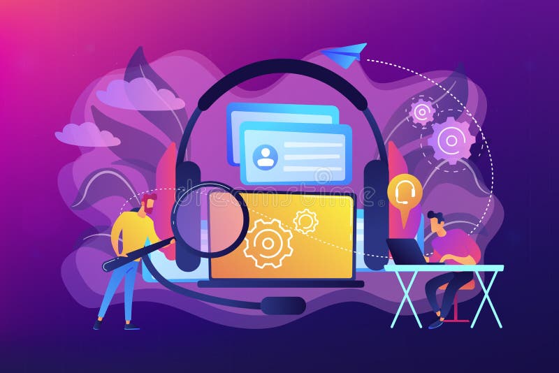 Customer Self-service Concept Vector Illustration. Stock Vector ...