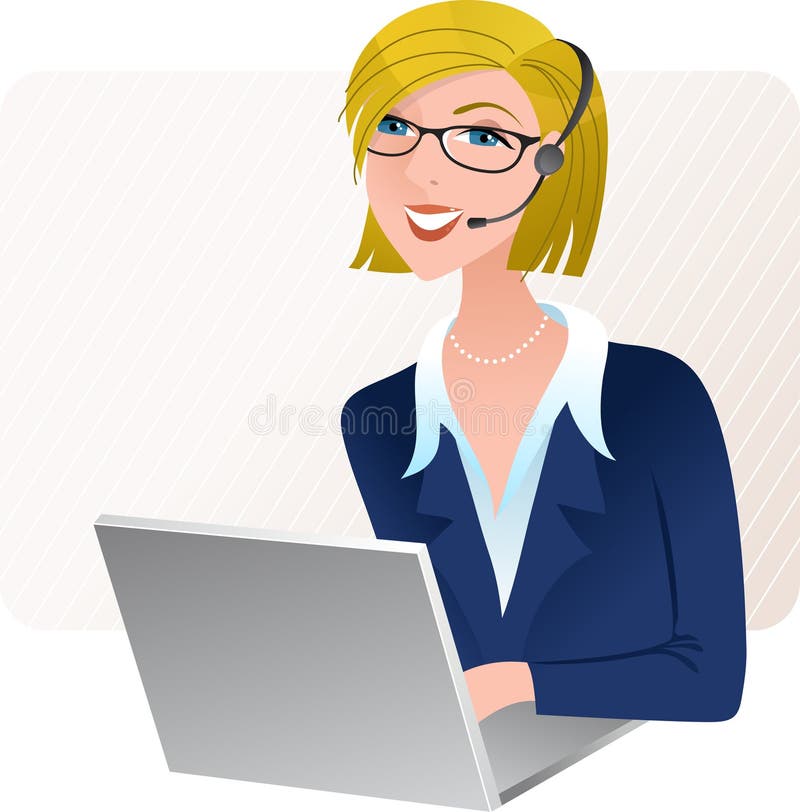 Good Customer Service Agent Stock Vector - Illustration of cartoon ...