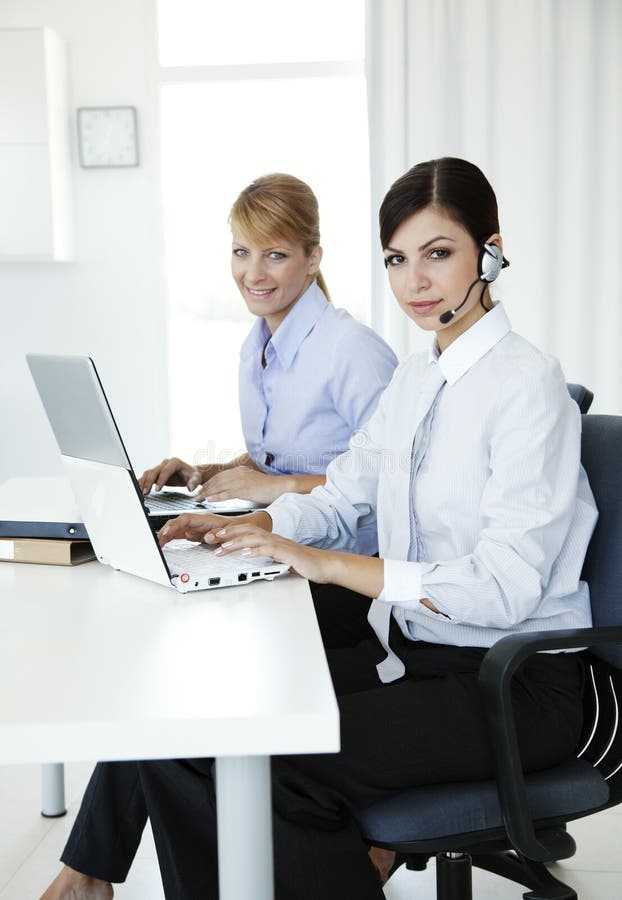 Smily secretary stock image. Image of business, customer - 10540551