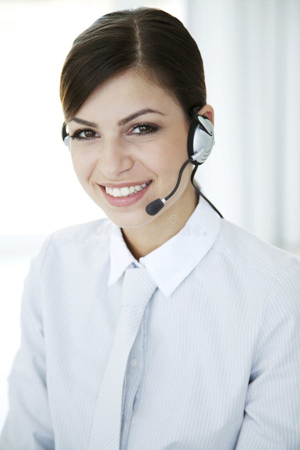 Smily secretary stock image. Image of business, customer - 10540551