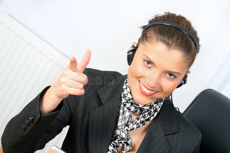 Customer service stock image. Image of confident, phone - 4031647