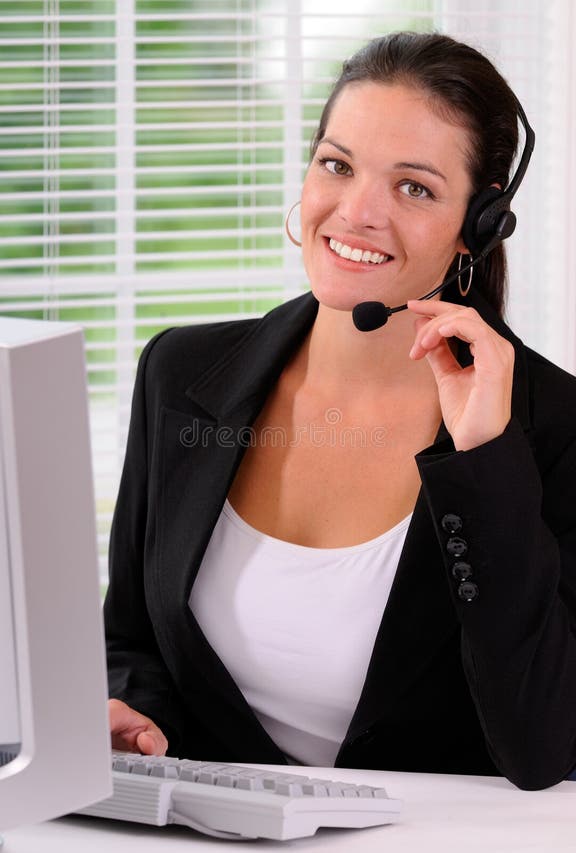 Customer Service stock image. Image of person, pretty - 6550933