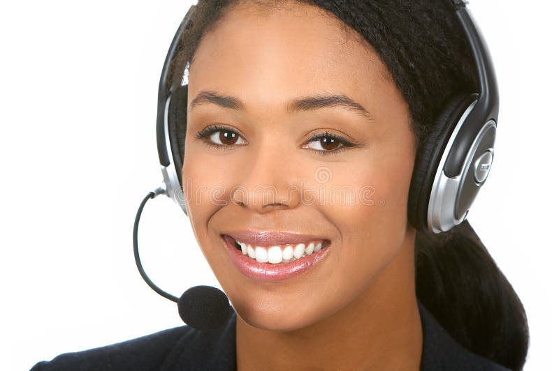 Customer Service Woman stock image. Image of american - 2784175