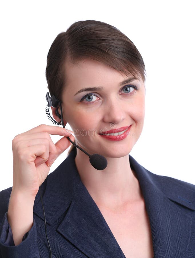 Customer Service Agent stock image. Image of headphones - 11854271