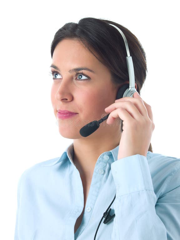 Customer service agent stock photo. Image of secretary - 19034814
